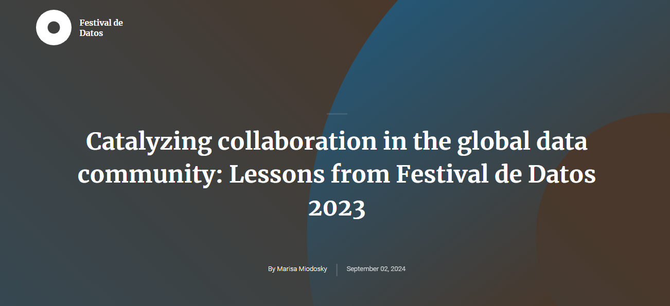 Catalyzing collaboration in the global data community: Lessons from ...